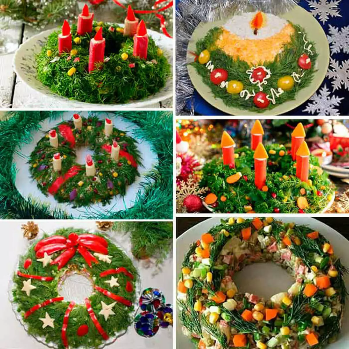 How to decorate a salad for new year and christmas 2853_18