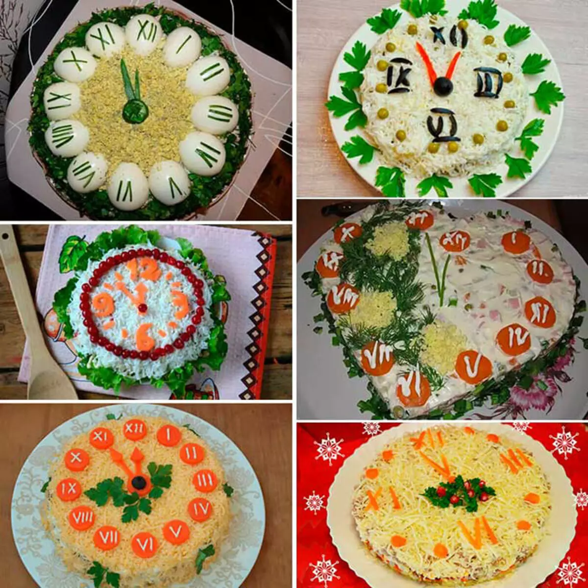 How to decorate a salad for new year and christmas 2853_27