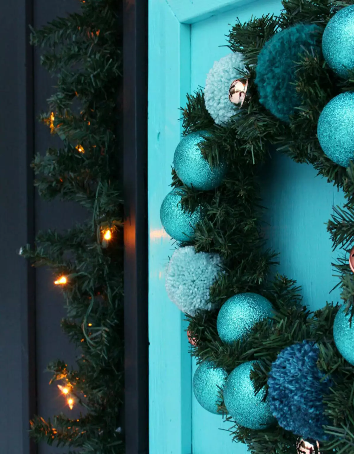 So dekorieren Sie den Eingang zum Haus zum neuen Jahr und Weihnachten machen Sie es selbst