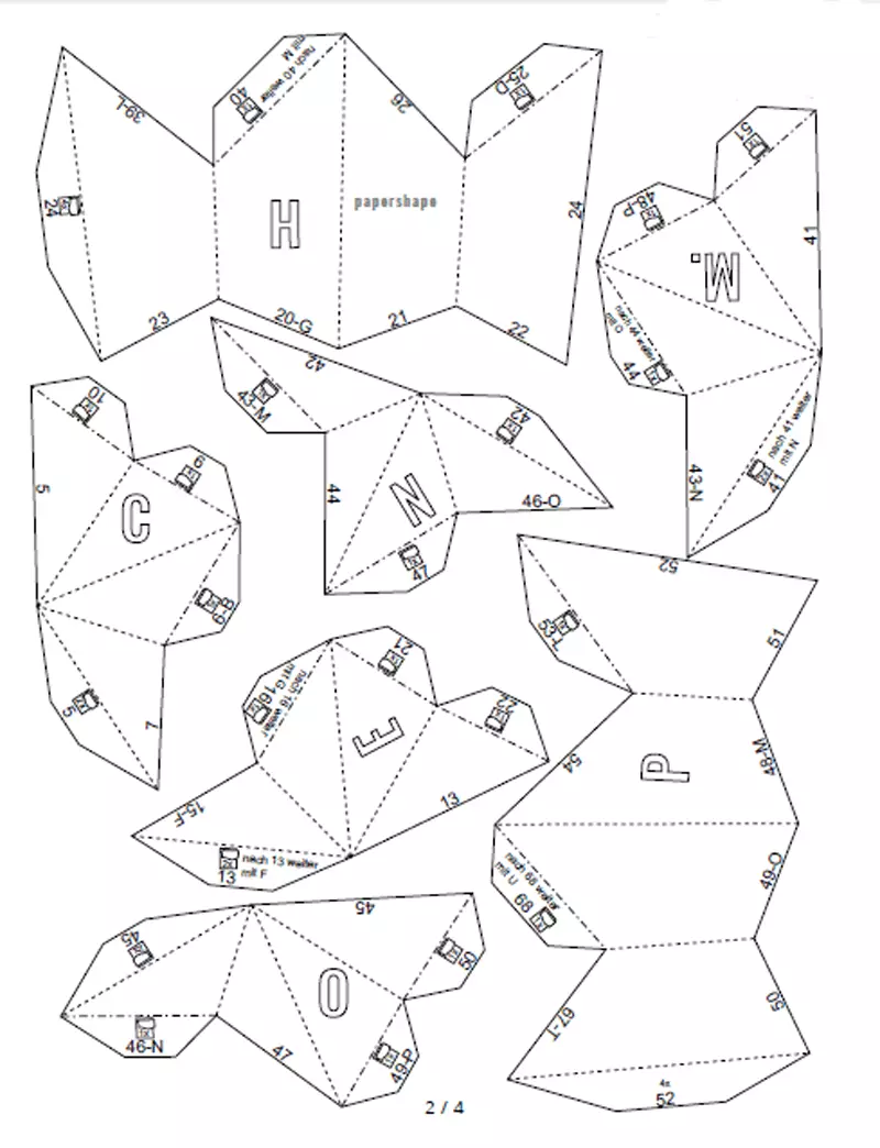 TomoTric Snowflake. Mga TomoTric Snowflakes (3D) gikan sa papel nga adunay kaugalingon nga mga kamot