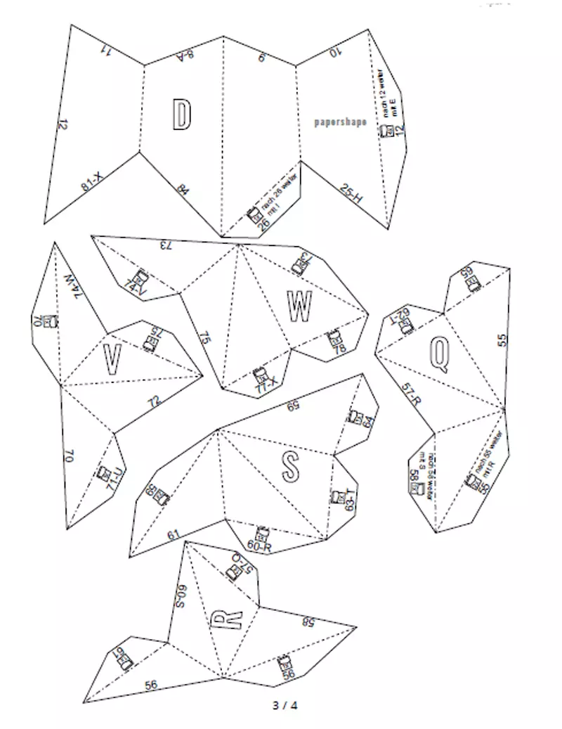 TomoTric Snowflake. Mga TomoTric Snowflakes (3D) gikan sa papel nga adunay kaugalingon nga mga kamot