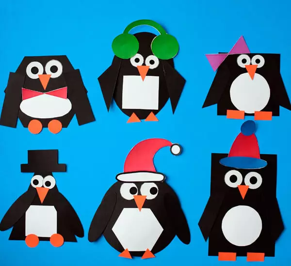 Penguin doe het zelf. Hoe een pinguïn van papier te maken? 2942_12