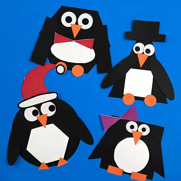 Penguin doe het zelf. Hoe een pinguïn van papier te maken? 2942_17