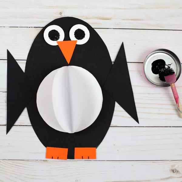 Penguin do it yourself. How to make a penguin of paper? 2942_5