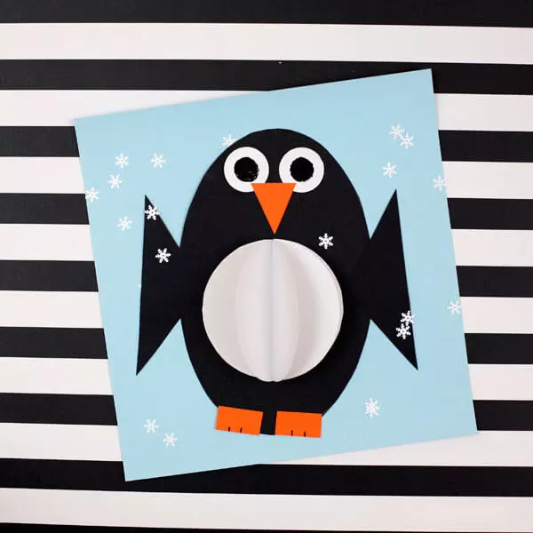 पेंग्विन ते स्वतः करू. कागदाचा पेंग्विन कसा बनवायचा? 2942_6