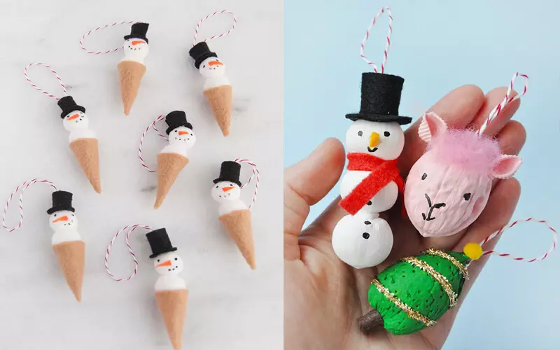 Krismas na-egwu egwu snowman na-eme ya onwe gị 2946_1