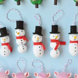 Krismas na-egwu egwu snowman na-eme ya onwe gị