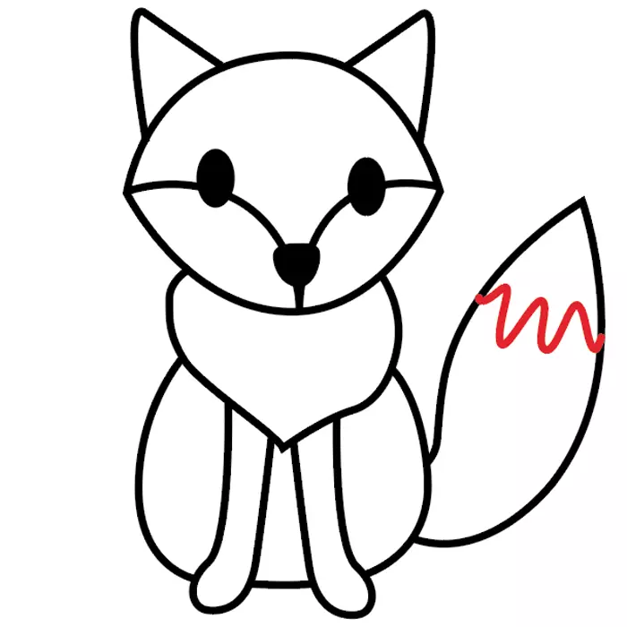 Fox kreslení. Jak nakreslit lišku k dítěti s tužkou? 2958_10