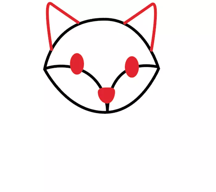 Fox-Zeichnung. Wie kann man einen Fuchs mit einem Bleistift an ein Kind ziehen? 2958_5