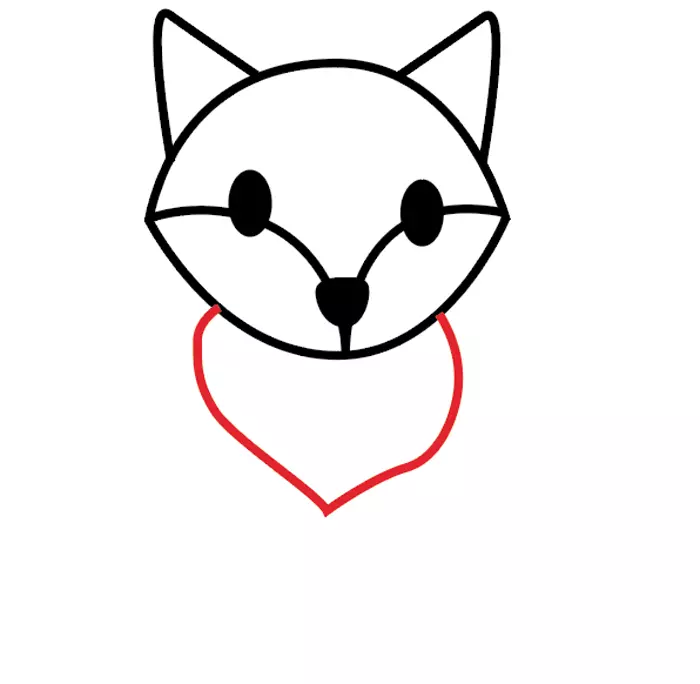 Fox desenho. Como desenhar uma raposa para uma criança com um lápis? 2958_6