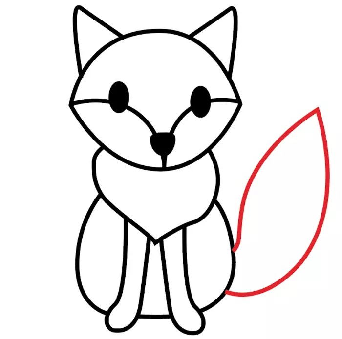Σχέδιο αλεπού. Πώς να σχεδιάσετε μια αλεπού σε ένα παιδί με ένα μολύβι; 2958_9