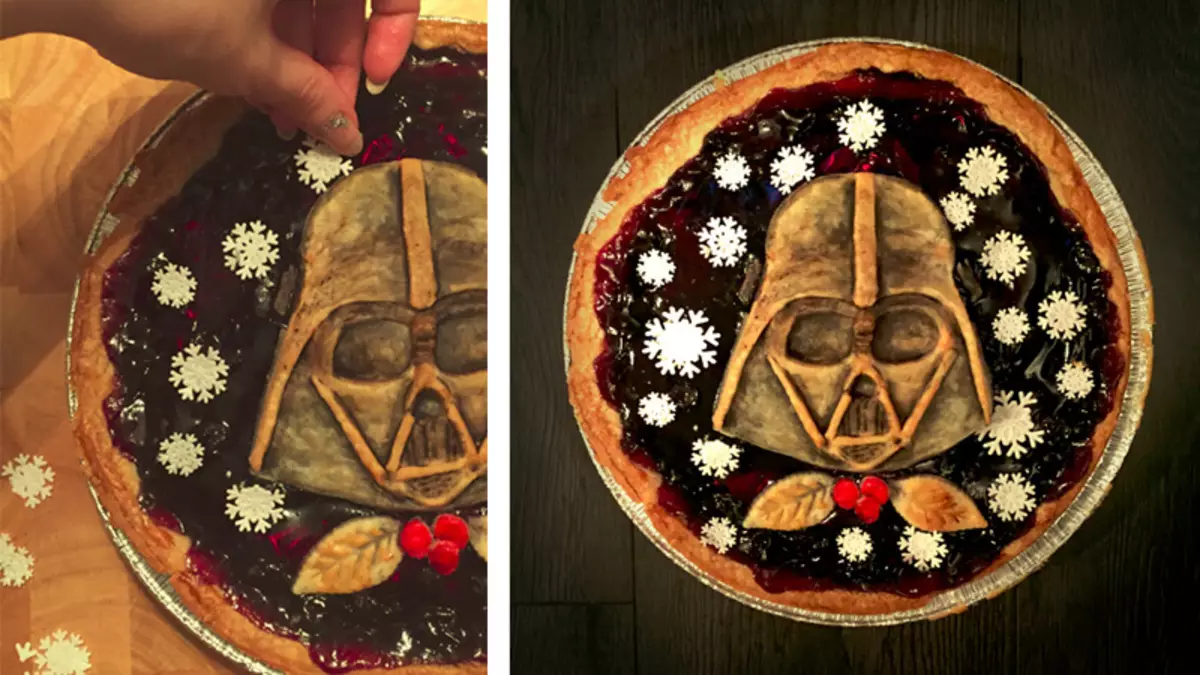 როგორ დაამშვენებს ნამცხვარი? Star Wars Pie: Darth Vader და R2-D2 2963_7