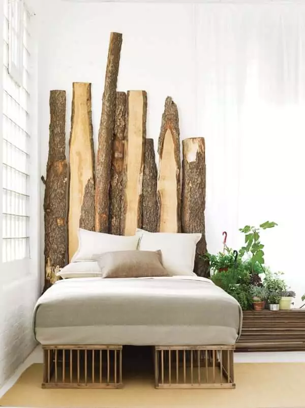 Tree in the interior. Tree in the bedroom interior: 20 luxury ideas and options 2971_23