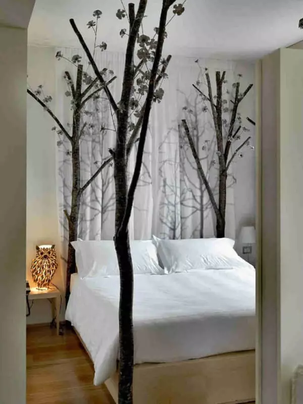 Træ i interiøret. Træ i soveværelset interiør: 20 luksus ideer og muligheder 2971_28