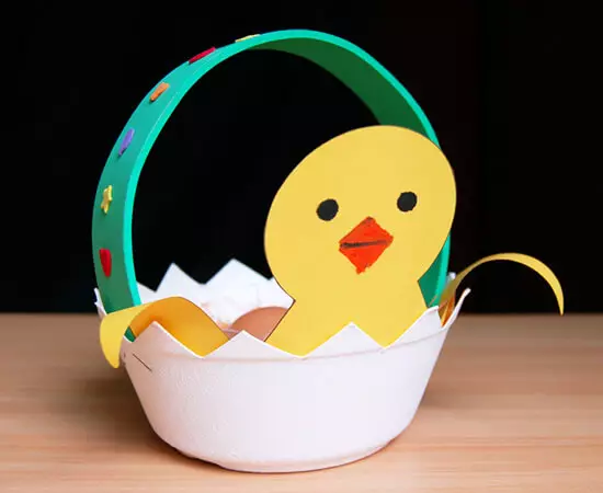 Velikonoční koš Udělejte to za děti. Jak udělat koš pro velikonoční vajíčka? 3011_29