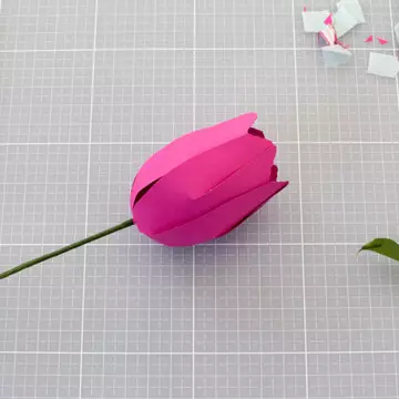 Tulipány Urob si sám. Ako urobiť tulipán papiera?