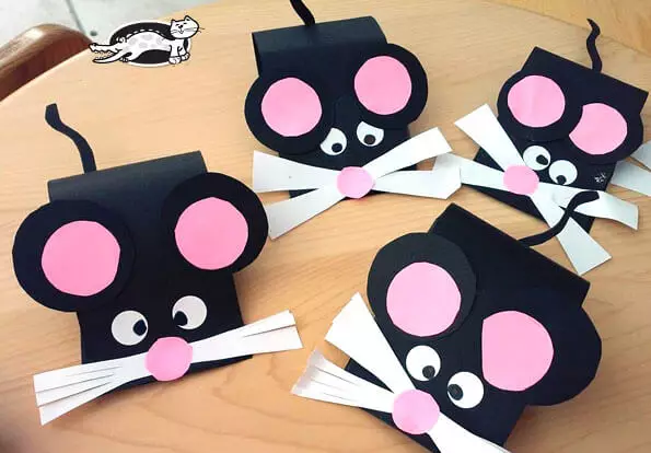 Souris de papier. Comment faire une souris avec vos propres mains? 3038_4