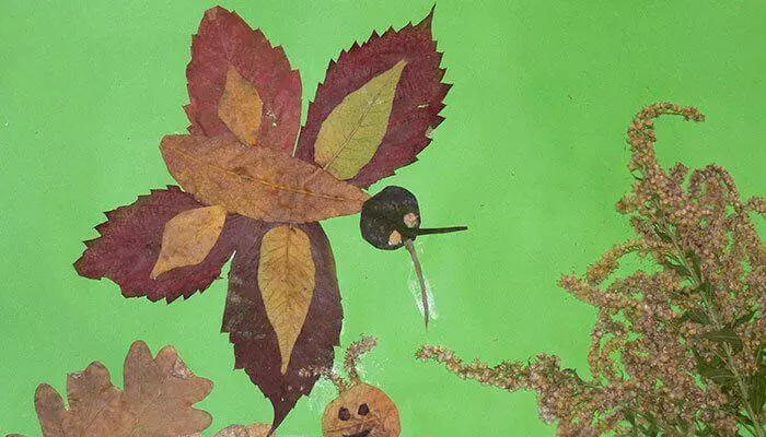 Artesanía en la hoja de hojas. Artesanía de hojas de otoño. 3056_16