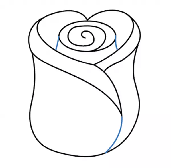 Comment dessiner une rose? Comment dessiner une rose dans un crayon phasé? 3076_9