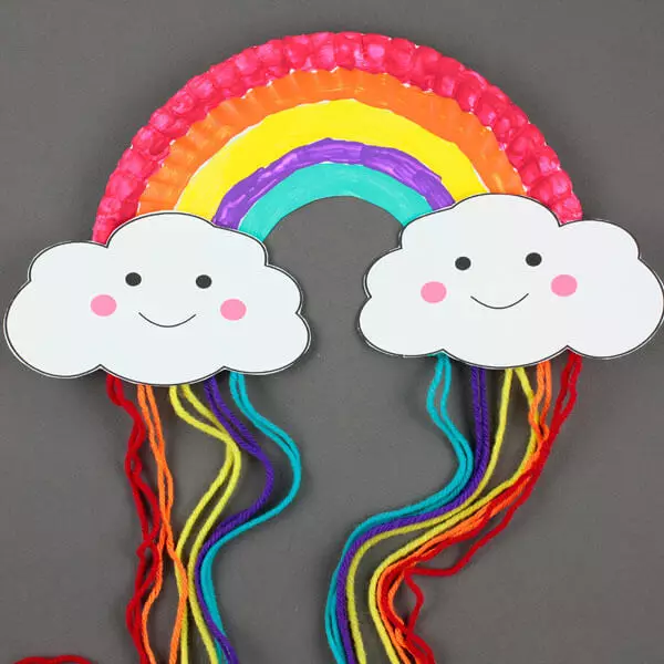 Artesanía infantil: lluvia, arco iris, nube, tuchka hágalo usted mismo 3136_2
