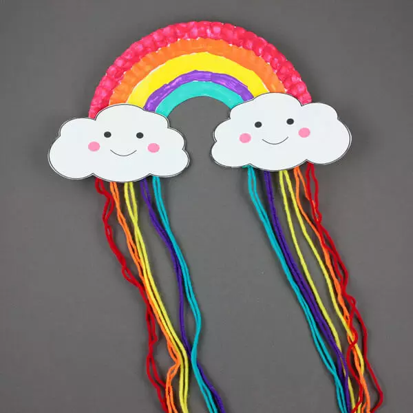 صنایع دستی کودکان: باران، رنگین کمان، ابر، Tuchka این را خودتان انجام دهید 3136_7