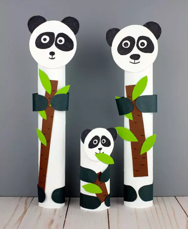 Craftsman Panda. Hvordan lage en pand fra papir med egne hender? 3143_11