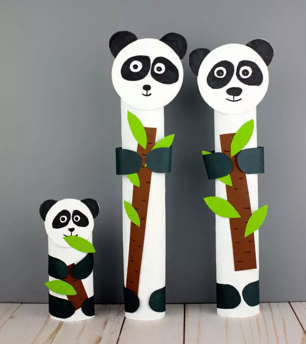 Craftsman Panda. Hvordan lage en pand fra papir med egne hender? 3143_2