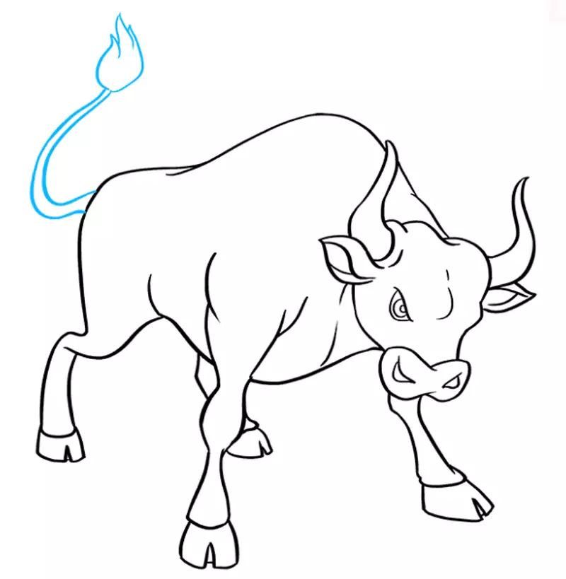 Σχέδιο ταύρου. Πώς να σχεδιάσετε ένα ταύρο με ένα μολύβι σταδιακά; 3219_10