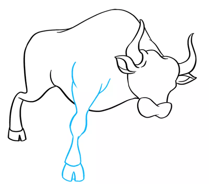 Бик малюнок. Як намалювати бика олівцем поетапно? 3219_7