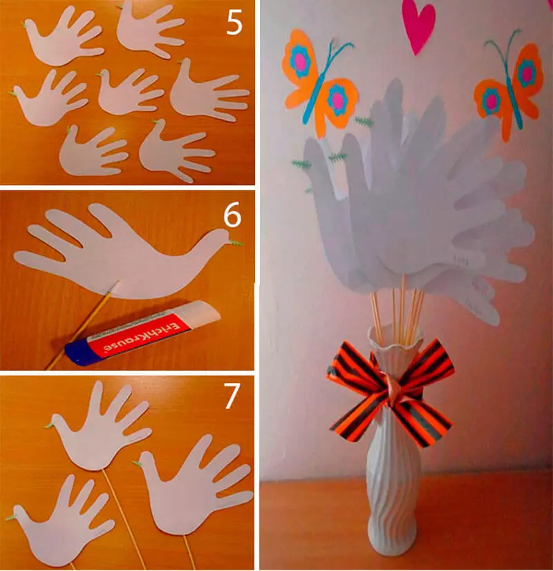 Cum să faci un porumbel de hârtie cu propriile mâini în stil? 3223_10