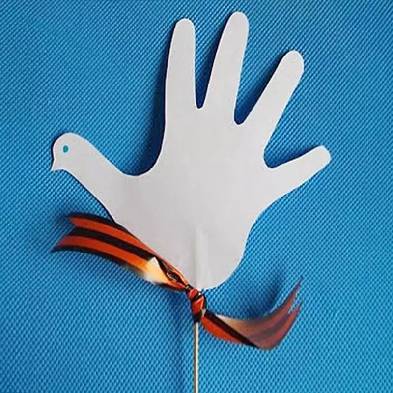 Како направити голуб из папира са својим стиардним рукама? 3223_13