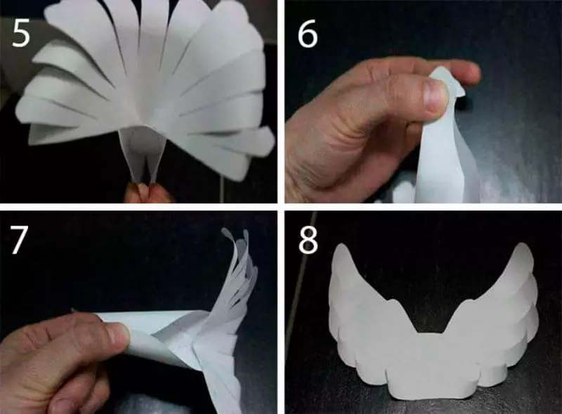 วิธีการทำนกพิราบจากกระดาษด้วยมือของคุณเอง 3223_6
