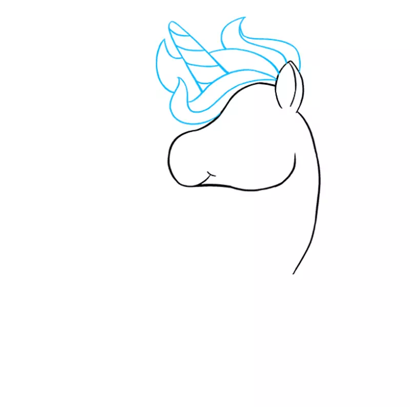 Unicorn crtež. Kako crtati jednorog? 3233_5