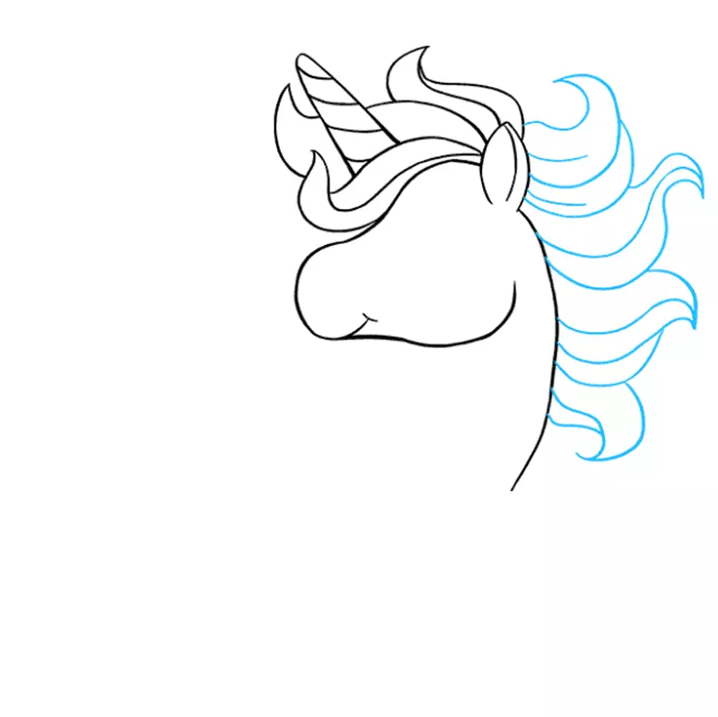 Gambar unicorn. Bagaimana cara menggambar unicorn? 3233_6