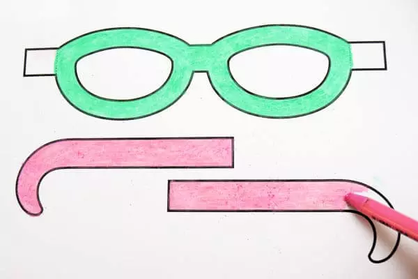 纸眼镜（模板）。如何用自己的手制作纸张？ 3275_12