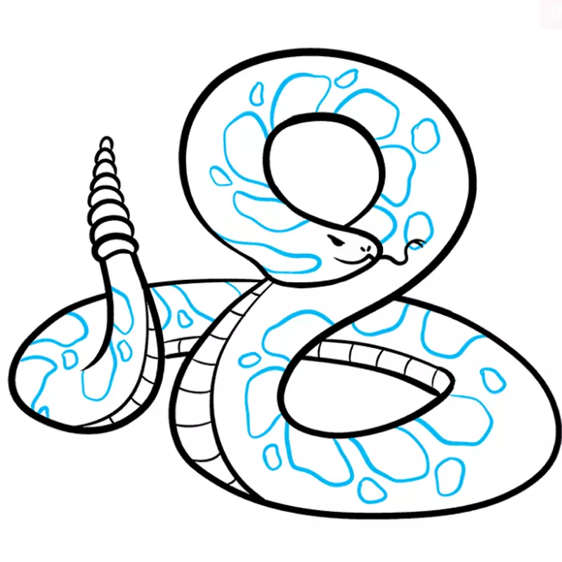 Як намалювати змію олівцем поетапно? 3288_10