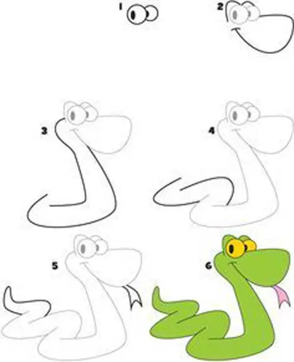 Як намалювати змію олівцем поетапно? 3288_14