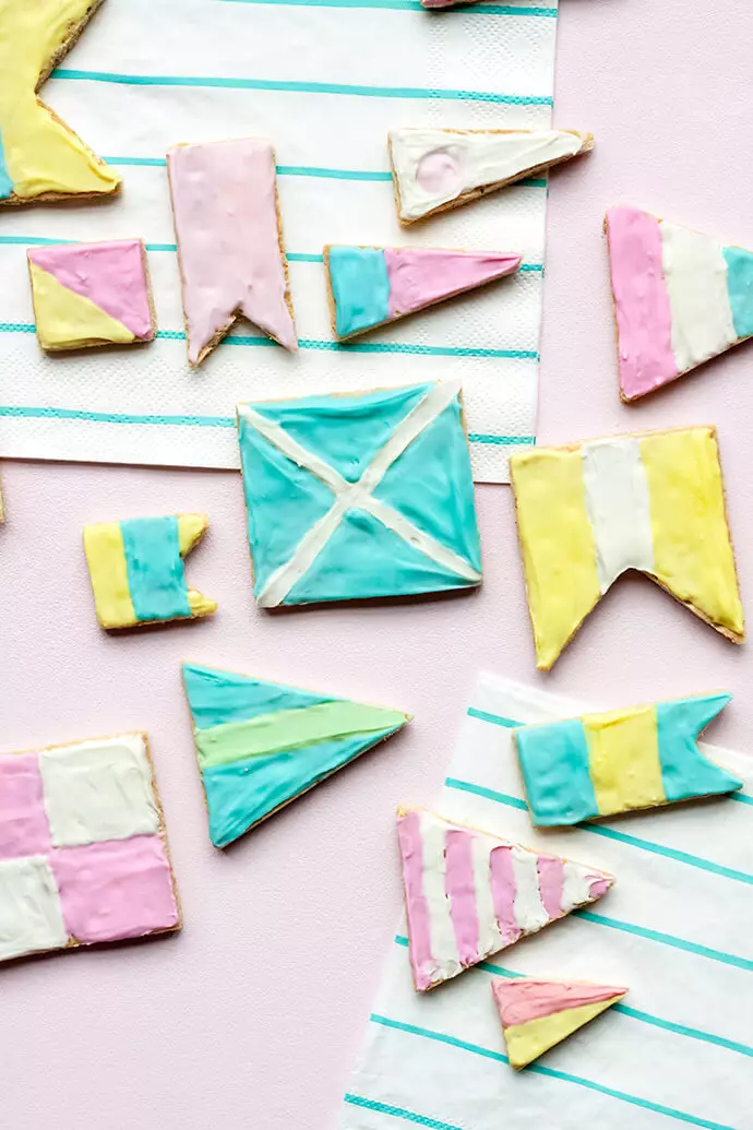 Flag cookies. How to make cookies in the form of a flag?