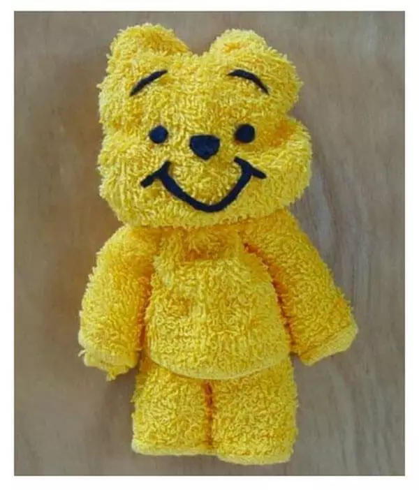 Teddy bear. How to make a bear from a towel? 3320_10