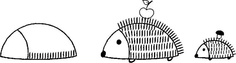 How to draw a hedgehog in a phased pencil for children? 3375_22