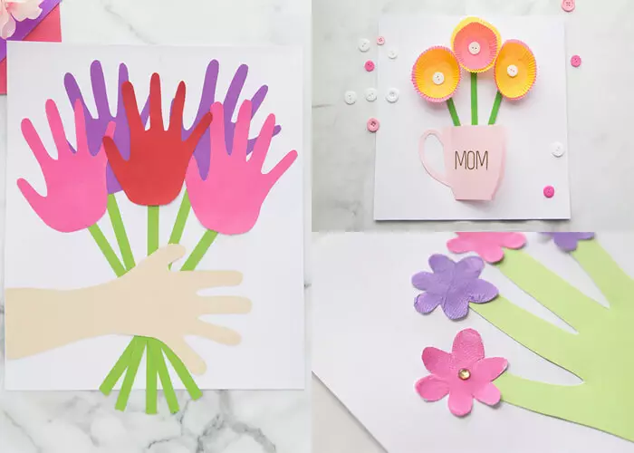 Tarjetas postales para el Día de la Madre Hágalo usted mismo