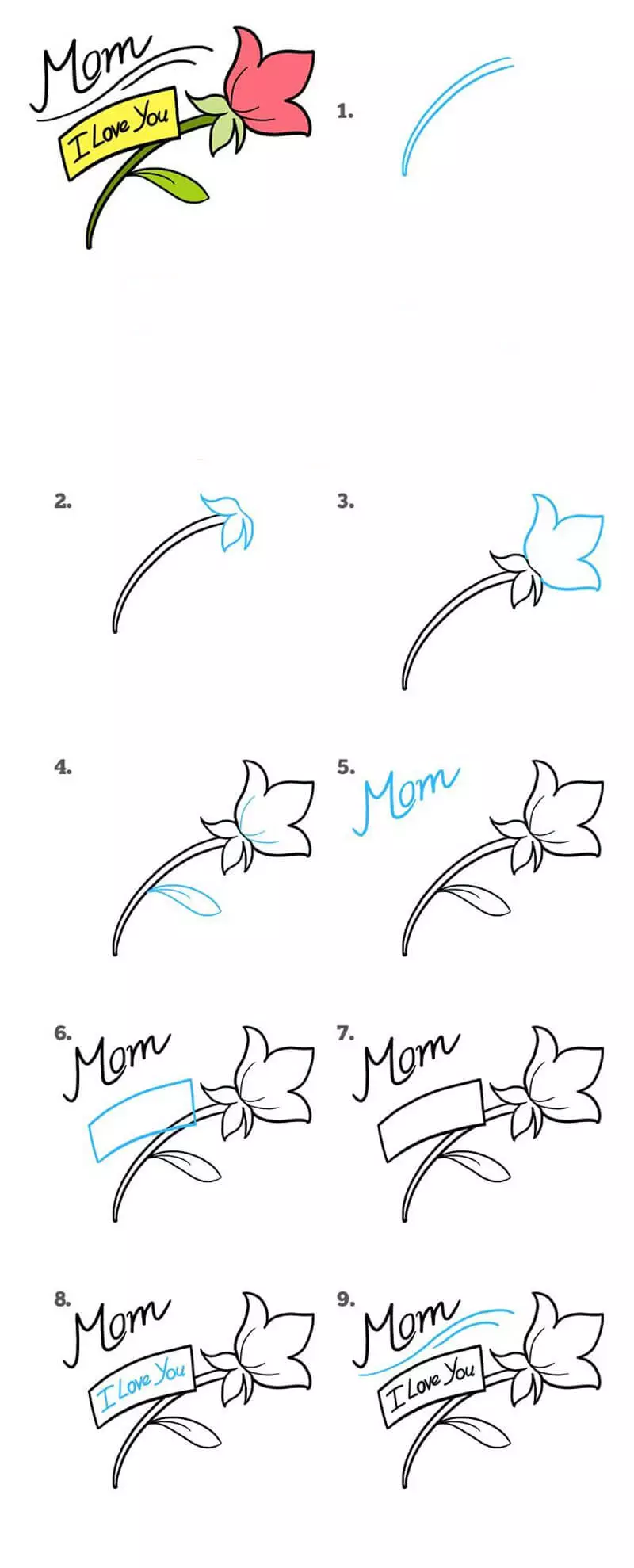 ¿Qué dibujar en el Día de la Madre?