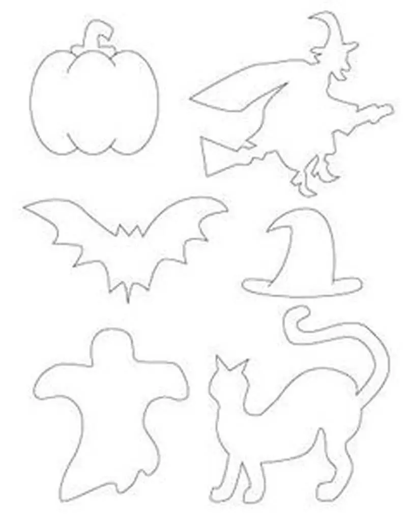 Stencils vir peperkoek op Halloween 3433_7