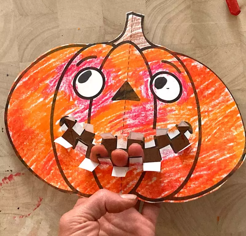 Halloween pumpkin. How to make a Halloween pumpkin from paper? 3434_1