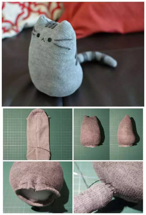 Котик з носка. Як зробити кота з носка своїми руками? 3435_37