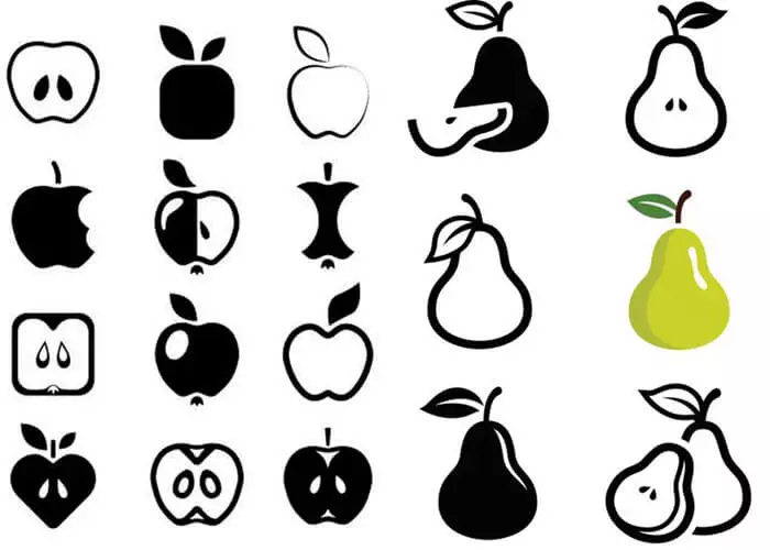 Stencil na Apple da Pear Stencil