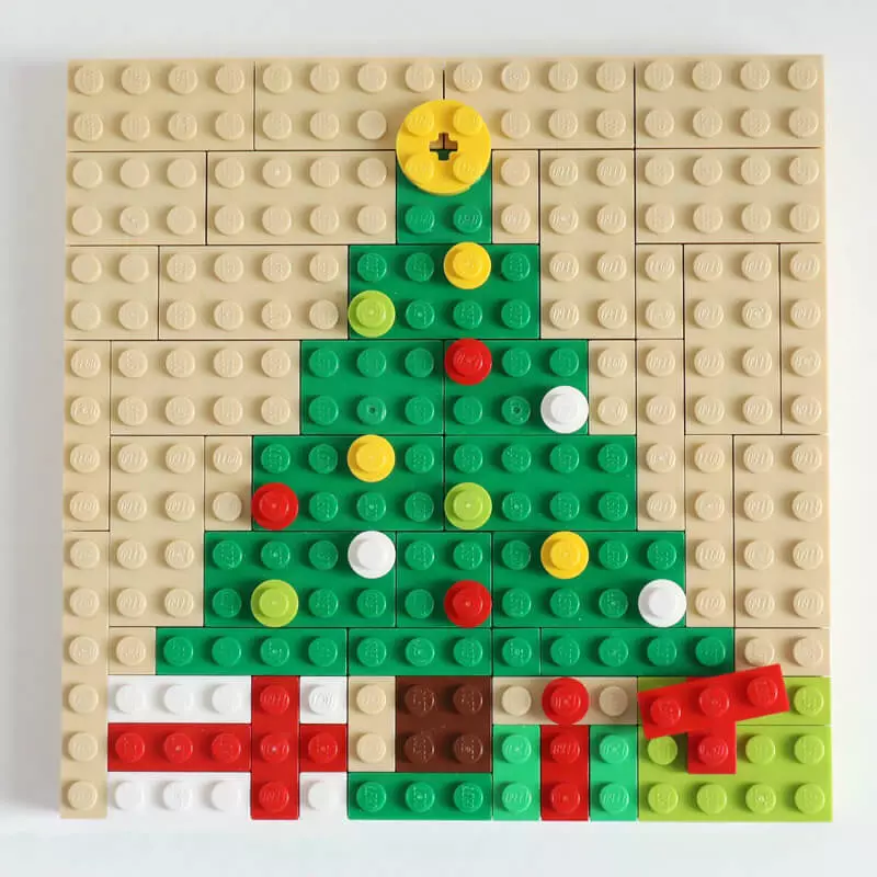 Postkarten von Lego (LEGO) für das neue Jahr mit ihren eigenen Händen 343_3