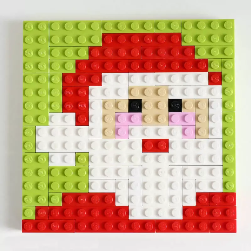 Kartolina nga Lego (LEGO) për Vitin e Ri me duart e tyre 343_4
