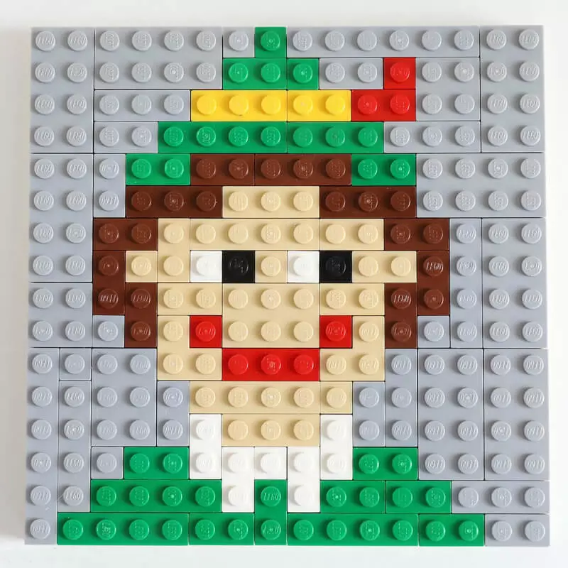 Postkarten von Lego (LEGO) für das neue Jahr mit ihren eigenen Händen 343_5