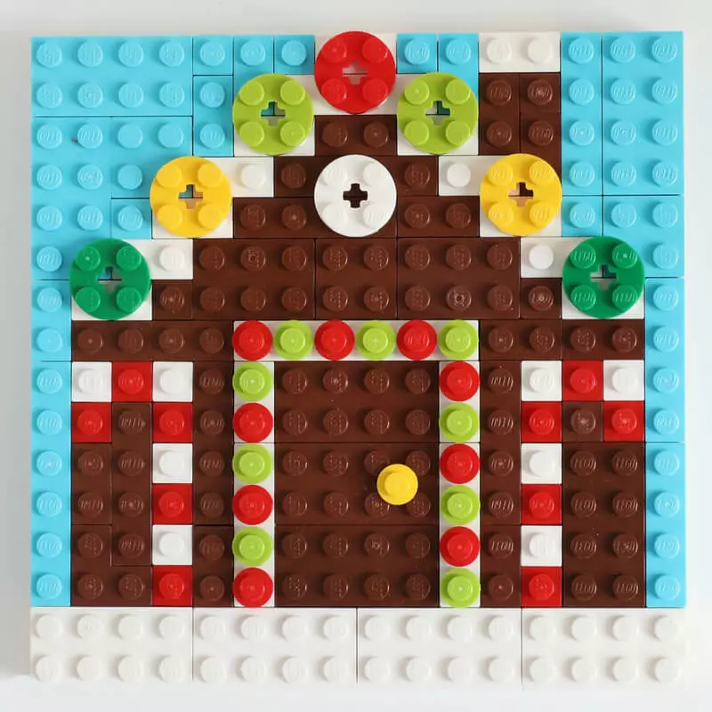 Kartolina nga Lego (LEGO) për Vitin e Ri me duart e tyre 343_6